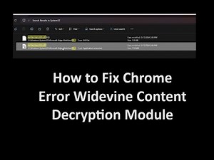 How to Fix Chrome Error Widevine Content Decryption Module