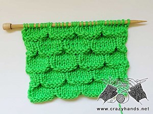 Knit Mermaid / Crocodile Stitch Free Pattern · Crazy Hands