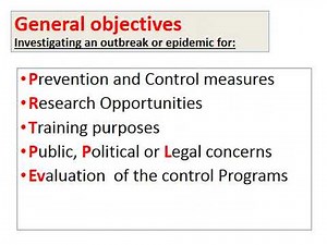 Outbreak investigation part :1