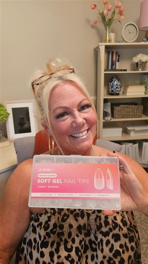 Watch SUNUV Soft Gel Nail Tips, Medium Almond Shape on Amazon Live