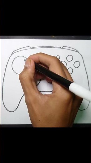 How to Draw Nintendo Switch Pro Controller #shorts