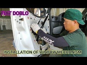 How to replace the window motor and the glass on the Fiat DoblÃ² 2