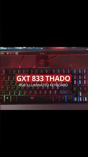 The GXT 833 Thado Illuminated Gaming Keyboard from Trust Gaming