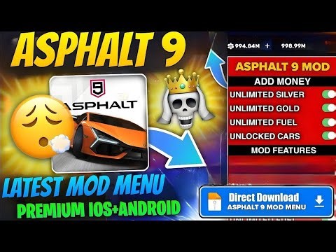 Asphalt 9 MOD APK v49.1.2a 2026 Unlimited Money + All Cars Unlocked 💥 No Password