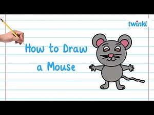 How to Draw a Mouse! | Directed Drawing for Kids | Draw Cartoon Animals | Twinkl #drawingforkids