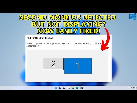 Second Monitor detected but not displaying error Windows 11/10 Fixed!