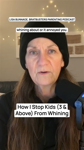 Lisa Bunnage - Parenting Coach on Instagram: "How I stop kids from whining. Want to know more about my thoughts on this topic? Check out the full episode of the BratBusters Parenting Podcast that this clip is from 🎙️ Episode 132: Tired of Your Kids Whining? Try This Method Listen now on your favourite podcast player 🎧 Available on Spotify, Apple Podcasts, YouTube and many more podcast players! ▶️ Want to begin your calm leadership journey today? Get the BratBusters Behaviour Board (Plus Toddle