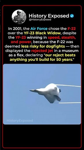 Why The US Preferred The F-22 Fighter Jet Over The YF-23 Black Widow ✈️