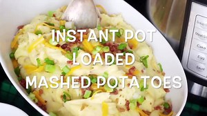 38K views · 34 reactions | LOADED MASHED POTATOES are the ONLY side dish you need! Homemade and cooked in LESS THAN 15 minutes in the INSTANT POT, then loaded with cheese, bacon, and green onions…BOOM! Full recipe here: https://domesticsuperhero.com/instant-pot-loaded-mashed-potatoes/ | Domestic Superhero | Facebook
