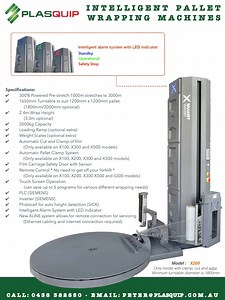 X200 Fully Automatic Pallet Wrapping Machine (Our Best Selling Model)