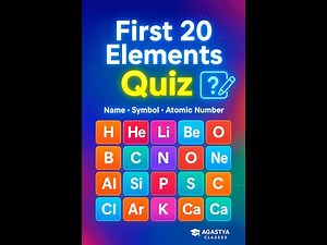 First 20 Elements with Names, Symbols & Electronic Configuration | Chemistry Made Easy