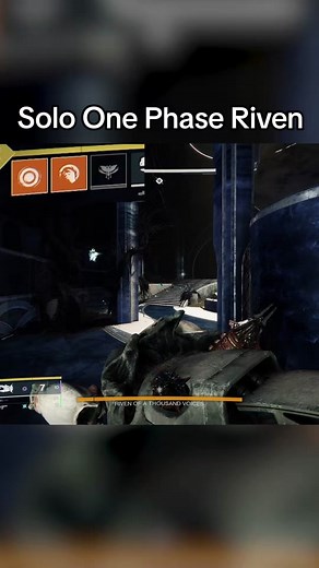 Finally got around to doing a solo riven on warlock, it's possible to do this without any blessing mods but it's much easier with them(2 mods for this run) #destiny2 #seasonofthedeep