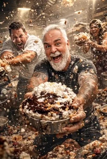 Si coges el promt muestra tu resultado, no te cuesta nada, gracias. Look @riesch1971 @crispychris60 @pascalnemo #prompt #promt #Grok #CapCut #sora - Gracias a -@Camaleon.prompts Prompt: creates a semi-realistic 3D cinematic scene with high impact, vertical 9:16 format, dynamic camera with low angle and slight tilt (dutch angle), composition loaded with action and chaos. A spacious industrial kitchen/pastry type interior, completely ravaged by a pie war in full swing. The air is saturated with cr