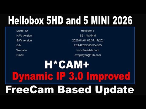 Hellobox 5 HD and Helobox 5 Mini Hcam+ Update 2026, Hellobox Software 2026, Hellobox F*reeCam update