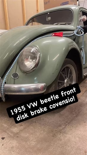 PlanB_motos | 1955 Oval window front disk brake conversion! #vw #aircooled #aircooledvw #vwbeetle | Instagram