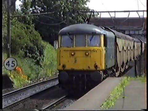 British Rail 1991-Network SouthEast & Freight at Woodgrange Park Classes 37, 47, 85, 86, 104 & 308