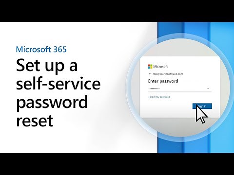 Set up self-service password reset