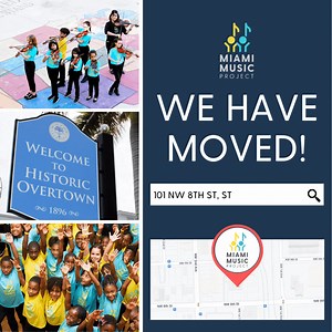 Miami Music Project is on the move to Overtown! 🏢 This marks a new chapter in our mission to bring music education and empowerment to young hearts in our community. With our new Overtown office, we honor its rich history and strengthen our community ties. "As we embark on this exciting journey with the inauguration of our new office, we're charting a course into the future that upholds our dedication to the vibrant communities we serve, our deep connection to Miami's storied heritage, and our c