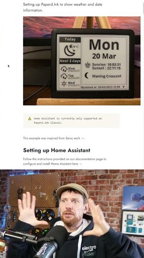 Home Assistant on an E-Ink Display!