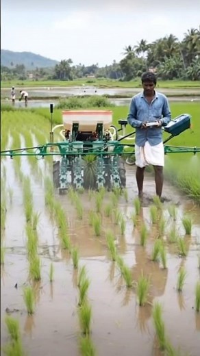 Smart Rice Farming with Automatic Transplanter