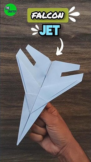 How to make the unique paper FALCON Jet , homemade origami Paper fastest Jet , Jet plane , #shorts