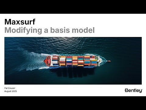 Maxsurf Modeler - How to Modify a Basis Model