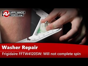 Frigidaire Washer Repair - Will Not Complete Spin, Error E4 - Suspension Rod