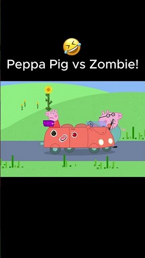 OMG...😱 Peppa Pig vs Zombie! Cartoon parody.