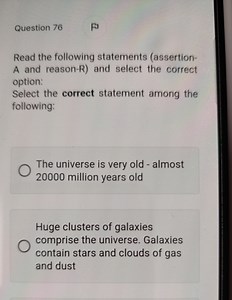 Question 76Read the following statements (assertionA and reas... | Filo