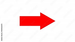 Arrow move to forward and backward or left and right directions 4k footage clip on white background Stock Video