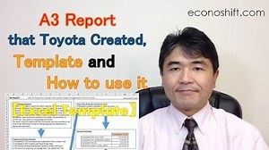 A3 Report that Toyota Created, Template and How to Use it【Excel Template Practice】