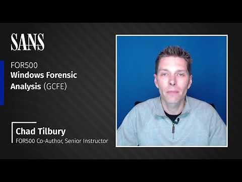 FOR500: Windows Forensic Analysis course: What to expect