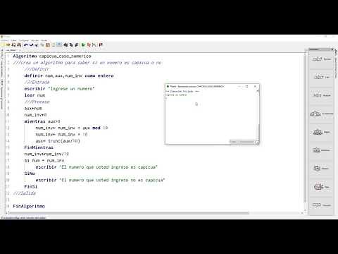 Algoritmo que determine si un numero es capicúa para n cifras (2 formas de diferentes de hacerlo)