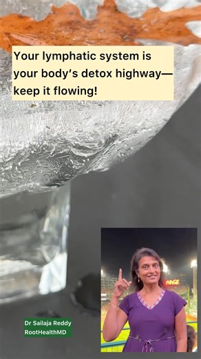 Your lymph system is your body’s natural detox and immune highway. When it slows down, you may notice: • Fatigue • Puffiness (face, eyes, hands) • Brain fog • Skin breakouts • Water retention • Slow healing These are early signs your lymphatic flow needs support. Simple habits like hydration, deep breathing, movement, rebounding, dry brushing, and anti-inflammatory foods can help keep it moving. | Dr. Saila