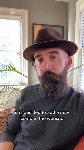 New Folding Beard Comb on the website — check it out, use code “TIKTOK” for 15% OFF