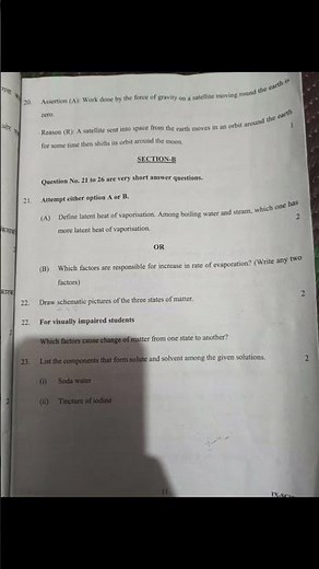 Class 9th Science Annual paper 2025 #class9science #class9 #class10