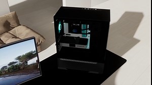 ATX PC Case Pre-Install 6 PWM Fans Mesh Gaming Case with Opening Tempered Glass Side Panel,Mid Tower Computer Case USB 3.0, Black (H10)