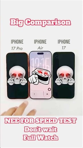 Does the new Air hold up? Speed testing the entire iPhone 17 lineup.#shorts #apple