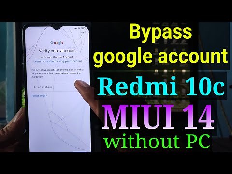 FRP Bypass Redmi 10c MIUI 14