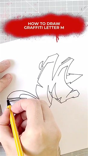 Cómo dibujar letras de graffiti paso a paso