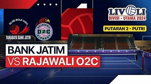 Putri: Bank Jatim vs Rajawali O2C - Putaran 2 - Livoli Divisi Utama
