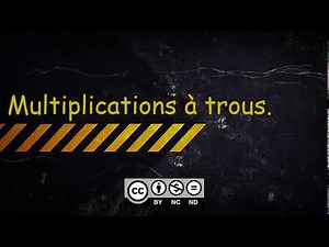 Multiplication with missing numbers.