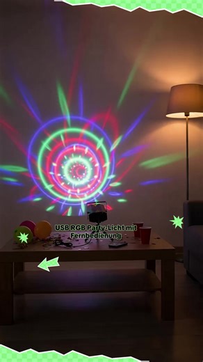 USB Powered RGB Party Light with Remote Control