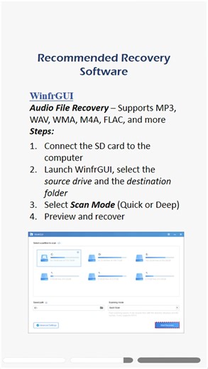 Lost your audio files? Don’t panic. #audiofile #recovery