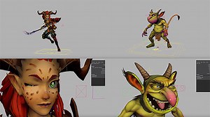 【無料】アニメーションやリグの勉強に！ゴブリンとファウヌスのリグ付きMayaデータ | CGトラッキング