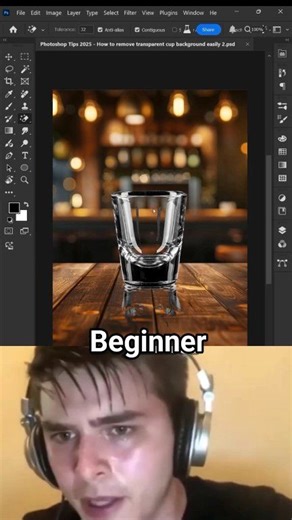 How to Remove Transparent Cup Background in Adobe Photoshop Tutorial #rggraphic | RG Graphic