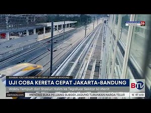 Uji Coba Kecepatan KA Cepat Jakarta-Bandung Dinaikkan Menjadi 80 Kilometer Per Jam