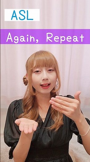 American Sign Language (ASL) “Again, Repeat” | Beginner Lesson for Deaf & Hard of Hearing #asl #deaf