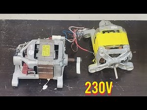 I convert washing machine motor to generator # how to make high voltage generator #diy generator