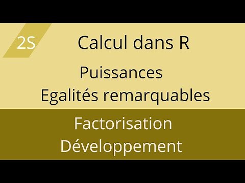Calcul dans R seconde S Mathématiques